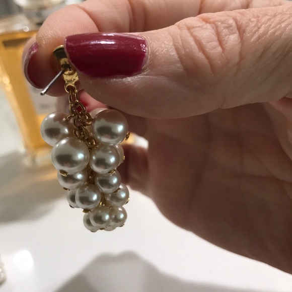 Jewelry | Beautiful Pearl And Gold Grapevine Earrings | Poshmark